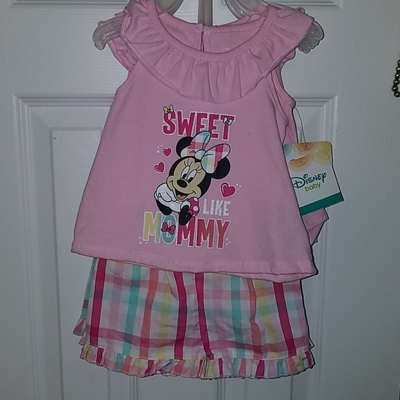 Disney | Matching Sets | Baby Girl 2pc Minnie Mouse Set | Poshmark